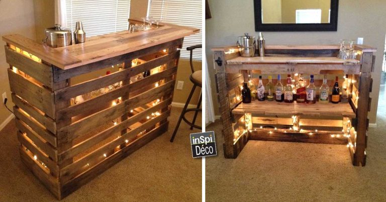 Mini Bar En Bois De Palettes Voici 20 Idées Créatives