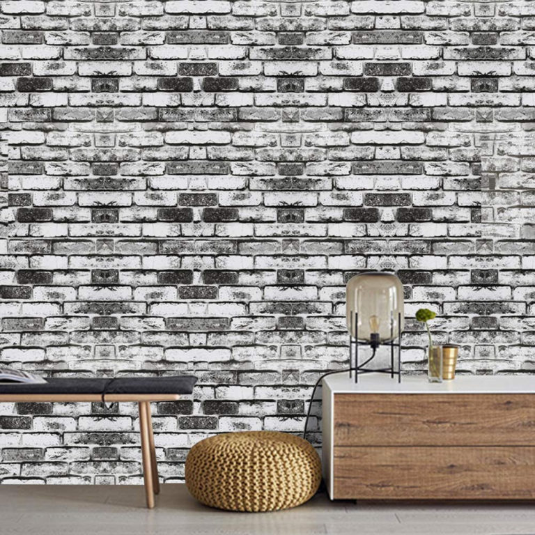 Du papier peint effet brique : 10 idées déco pour vous inspirer