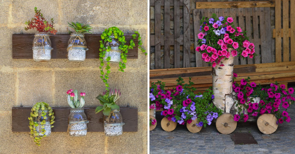 Porte-fleurs DIY : 9 idées pour une décoration surprenante