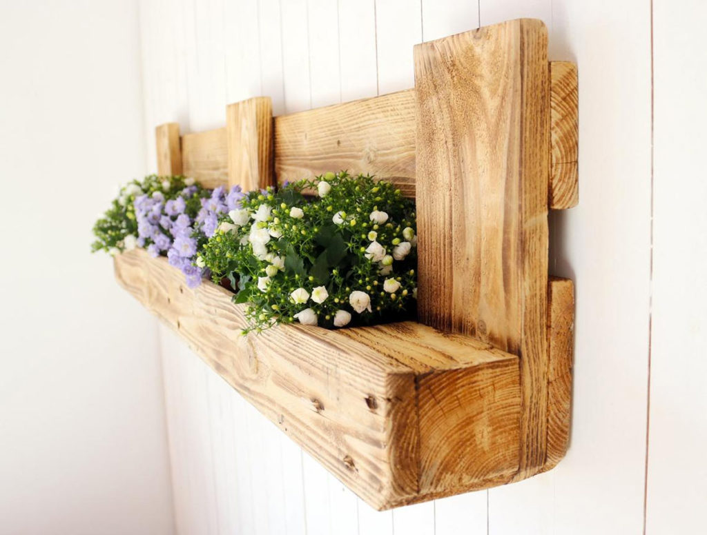 Un porte-fleurs DIY avec le recyclage de palettes : laissez-vous ...